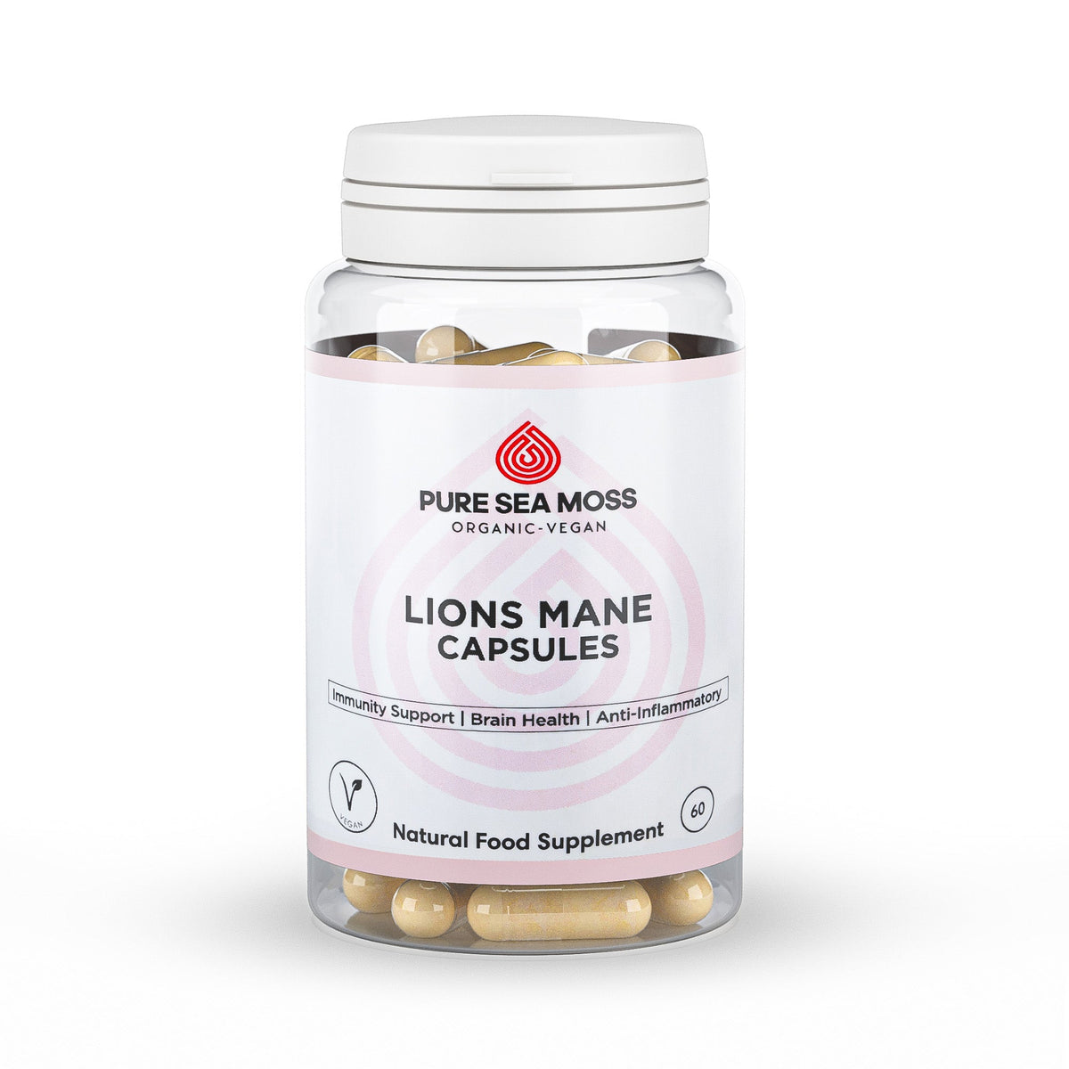 Lions Mane Capsules 60 – Pure Sea Moss UK